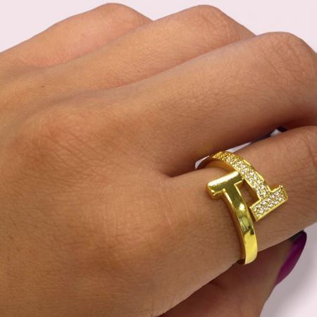 Gold Plated The TT Ring - Makhsoom