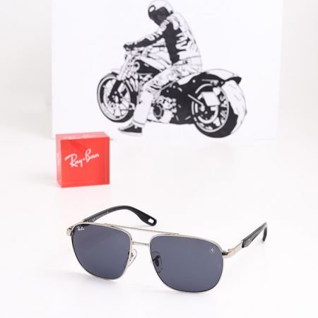 Rayban RB3659M Scuderia Ferrari Collection Silver Black Square ...