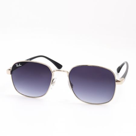 Rayban RB3664CH Chromance Silver Black Gradient Square Sunglasses ...