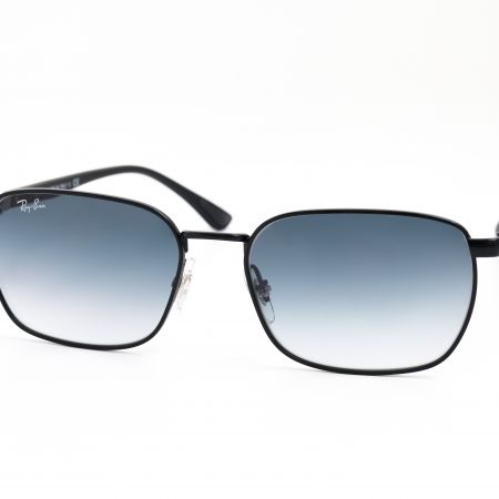 Rayban RB3684 Chromance Black Blue Gradient Rectangle Sunglasses Unisex ...