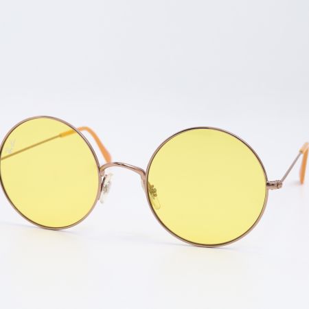 Rayban RB3592 Ja-Jo Yellow Round Sunglasses Unisex - Makhsoom