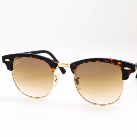 Rayban RB3016 Clubmaster Classic Tortoise Brown Square Sunglasses ...