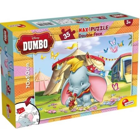 Lisciani Disney Puzzle DF MaxiPuzzle Dumbo Double Face - 35 Pcs - Makhsoom