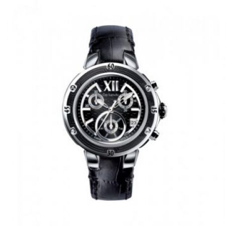 Guy Laroche Leather Black Strap Round Watch For Women - Makhsoom