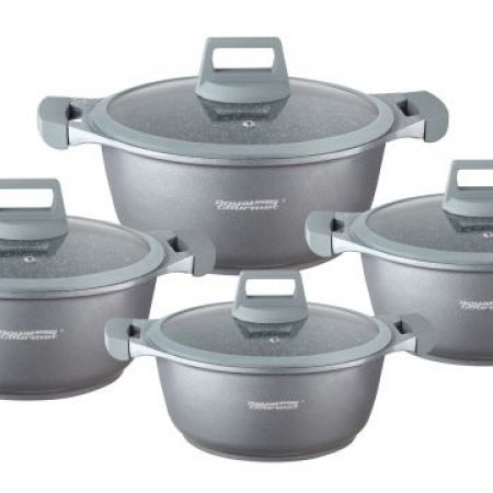 Royal gourmet Prestige Cookware Set 8pcs with FDA Silicone Lid - Makhsoom