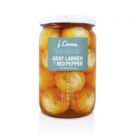 J.Grove Goat Labneh with Red Pepper 650 g - Makhsoom