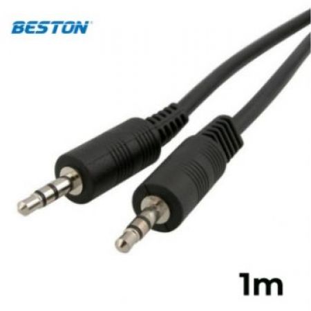 Beston Jack/AUX Cable 1M W140 White - Makhsoom