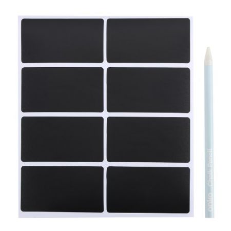 Anko Chalkboard Labels with Chalk Pencil 24 Packs - Makhsoom