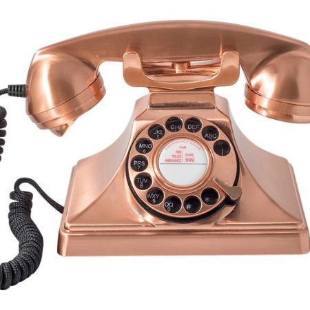 Gpo Retro GPO 200 Classic Vintage Telephone with Rotary Dial - Bronze ...