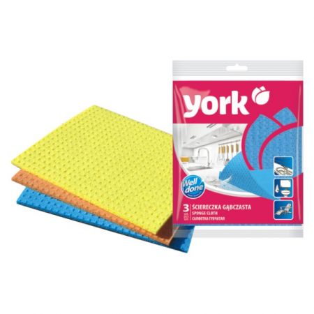 York Sponge Cloth Pack Of 3 Pcs - Makhsoom