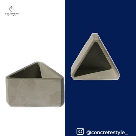 Concrete Style Design Plant Pot Code 028 Concrete Color - Makhsoom
