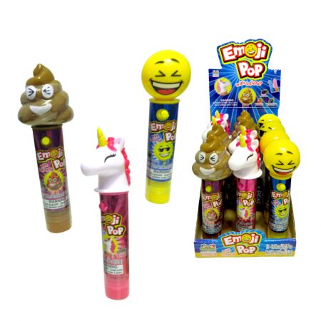 Kidsmania Box of Emoji Light Pop 11g - 12 Pcs - Makhsoom