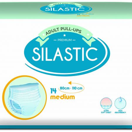 Silastic Adult Diapers Pull-Ups Medium - 14 Pcs - Makhsoom
