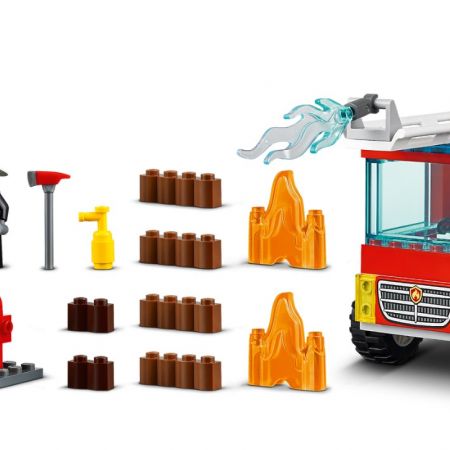 Lego 60280 Fire Ladder Truck 88 Pcs 4+ Years - Makhsoom