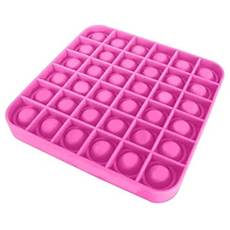 Mascube Pop It Fidget Toy Square shape Fushsia Pink 2+ Years - Makhsoom