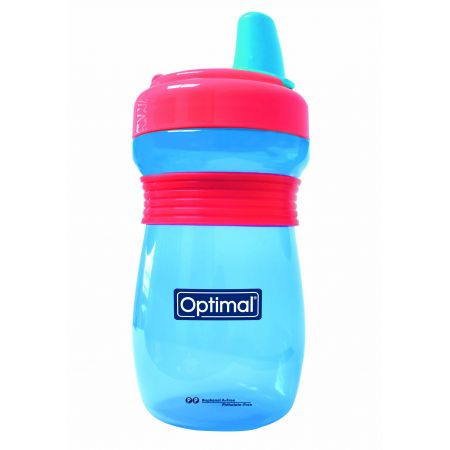 Optimal P.P Silicone Spout Cup Blue Old Packaging 300 ml - Makhsoom