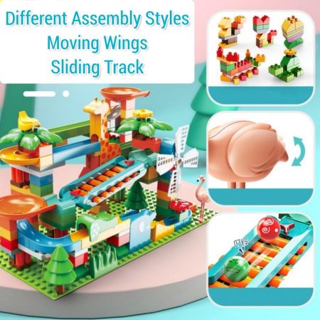 Feelo Marble Run Building Blocks 171 Pcs - 3+ Years - Makhsoom