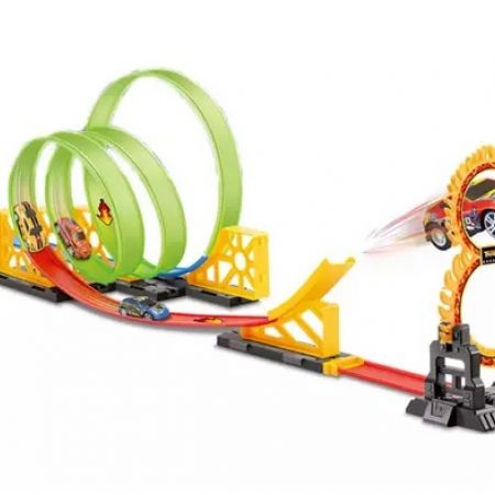 Tracke Racing 360 Degrees Rotation Loops Car Track 26 Pcs 3+ Years ...