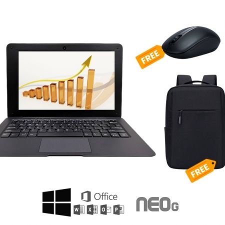 Bundle Laptop 10.1 inch Intel Atom 2gb Ram 32gb Rom Win 10 + Backpack ...
