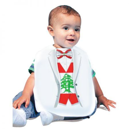 Just Add A Kid Bib Tuxedo Lebanon One-size 0-12 Months - Makhsoom