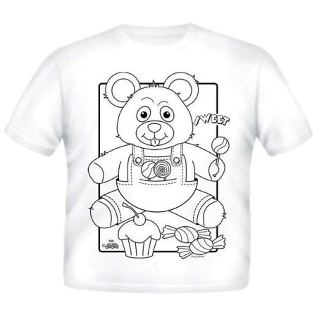 Just Add A Kid Just Add A Color T-Shirt Sweet Washable 4-5 Years - Makhsoom