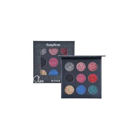 Ruby Rose HB-8407 Glitter Cream Eyeshadow - Black - Makhsoom