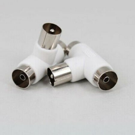 Plug TV PAL Coaxial 1 Male Plug to 2 Female 9.5mm Socket Coax Connector ...