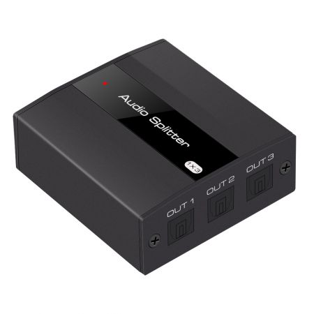 Digital Optical Audio Splitter Switch Box with IR Remote Controller ...