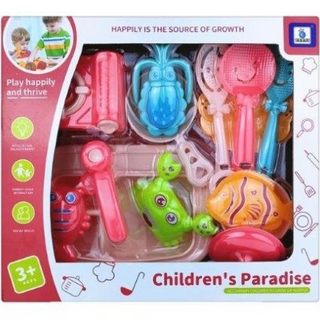 Children Paradise Pretend Play Sea Animals Set 14 Pcs 3+ Years - Makhsoom