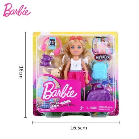 Barbie Doll Travel Set with Puppy 3+ Years - Makhsoom