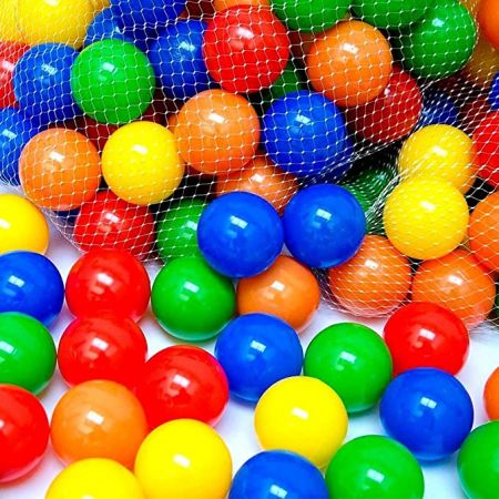 Set Of Soft Plastic Colorful Play Balls 100 Pcs - Makhsoom
