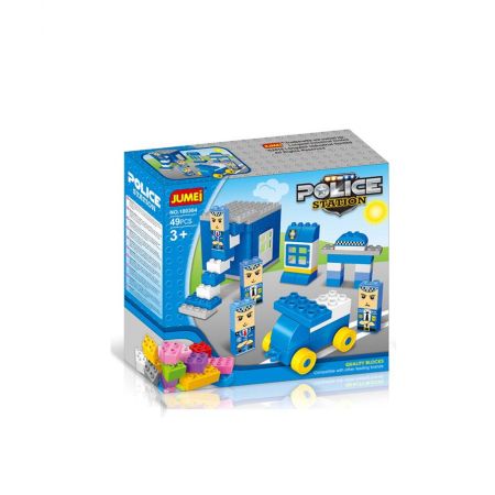 Jumie Police Station Building Blocks Set 49 Pcs - Makhsoom
