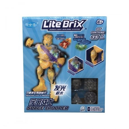 Lite Brix Super Light Building System Space Trooper 35 Pcs - Makhsoom