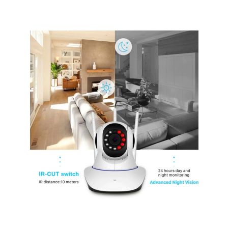 3mp 11 Ir Led 3.6mm Lens Hd Ptz Two Way Audio Wifi Sd Card / Cloud ...