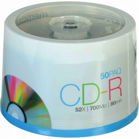 Memory CD-R Printable with 700MB ,52x , Pack of 50 for Audio, Video ...