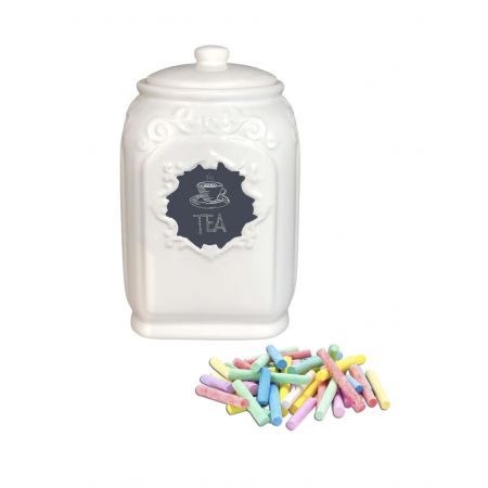 Thinkkitchen Traditional Canister White - 12.7 x 20.32 cm - Makhsoom