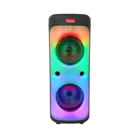 DPUS Double Portable Speaker Karaoke Bluetooth 8 inch with Wireless Mic ...