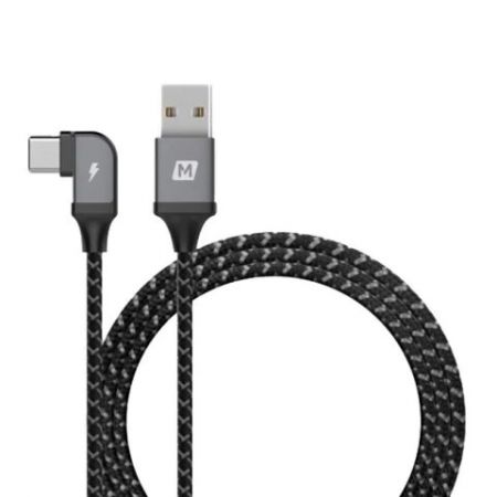 Momax GoLink L-Shape Type-C to USB Cable 1.2m - Grey - Makhsoom