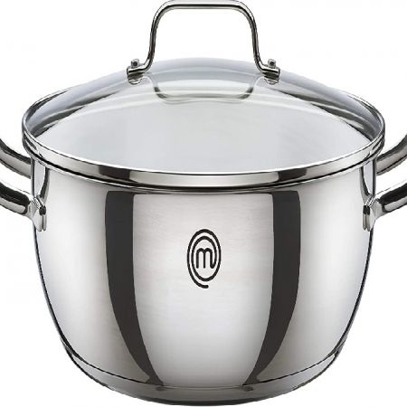 MasterChef Hot Pot With Glass Lid 28 cm - 5.5 L - Makhsoom