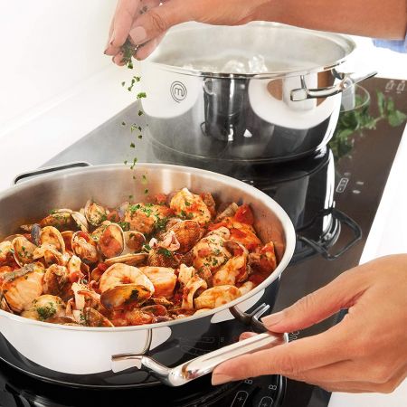 MasterChef Hot Pot With Glass Lid 28 cm - 5.5 L - Makhsoom