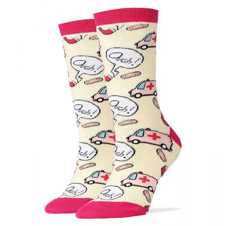 OoohYeah Socks Womens Crew Ouch Size 36 to 41 - Makhsoom