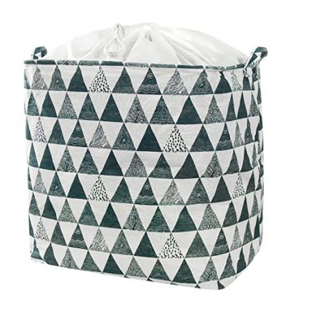Square Hampers Drawstring Laundry Baskets with Handles Lids 40.3 x 40.3 ...
