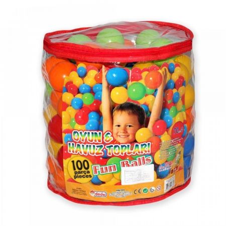 Dede Set of Balls 7 cm in a Bag 100 Pcs 3+ Years - Makhsoom