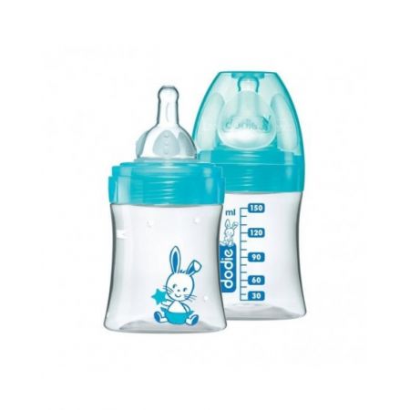 Dodie Baby Bottle Anti Colic Initiation Transparent - 150 ml 0+ Months ...