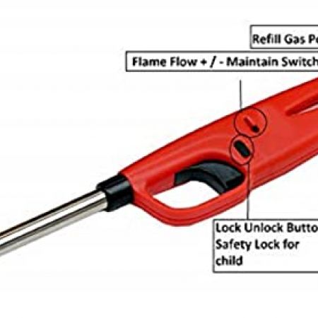 Sunlight Adjustable Plastic & Stainless Steel Flame Gas Lighter with ...