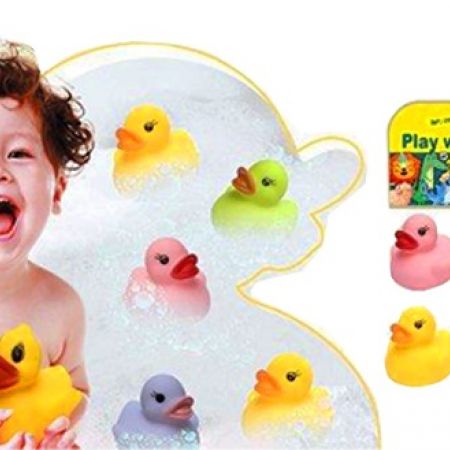 Rubber Floating Bath Toys 6 Pcs 1+ Years - Makhsoom