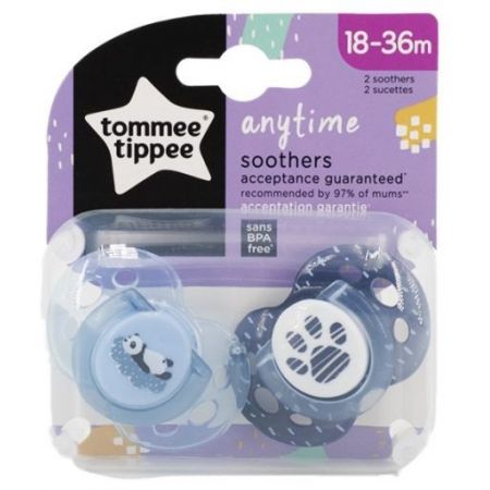Tommee Tippee Set of Anytime Soothers 2 Pcs 18-36 Months - Makhsoom