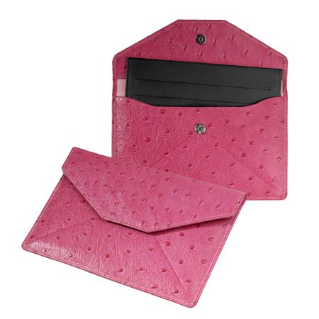 Ungaro Fuschia Leather Photos Wallet For Her - 170 x 110 x 5 mm - Makhsoom