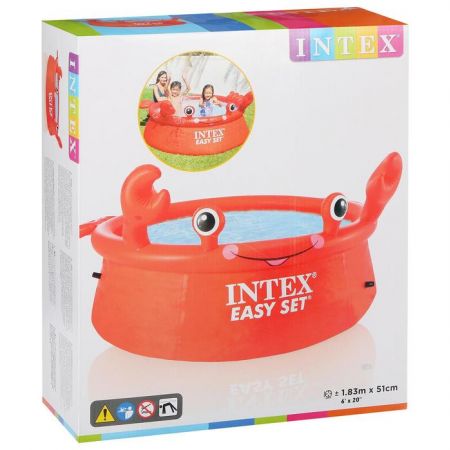 Intex Happy Crab Easy Set Inflatable Pool - 183 x 51 cm - Makhsoom