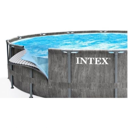Intex Prism GREYWOOD Premium Pool Set With Filter Pump, Safety Ladder ...